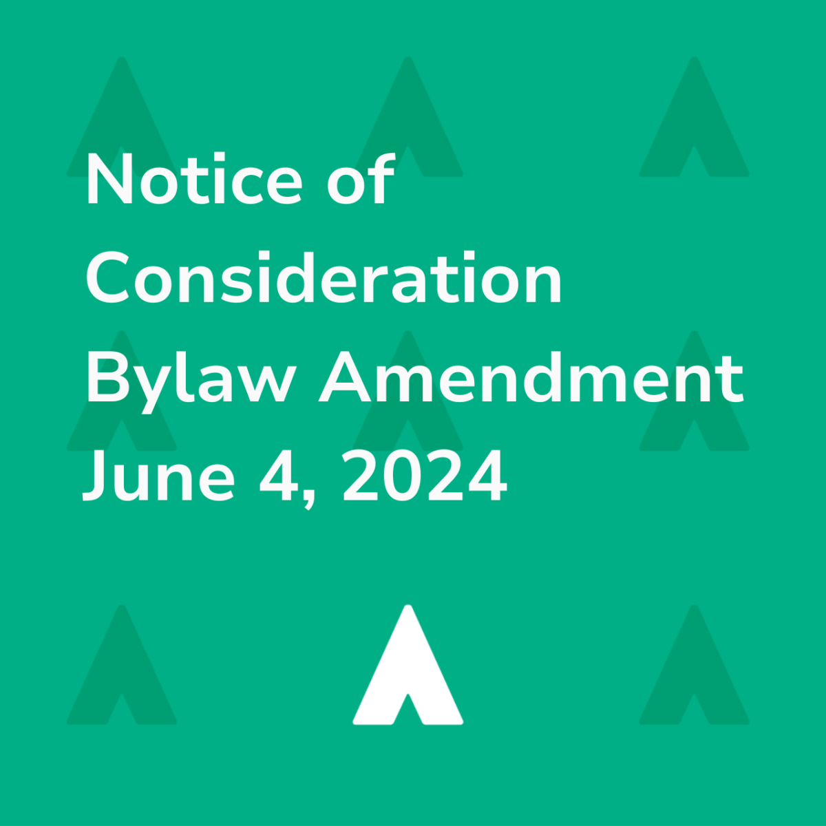 Notice of Consideration for June 4, 2024 - Village of Anmore